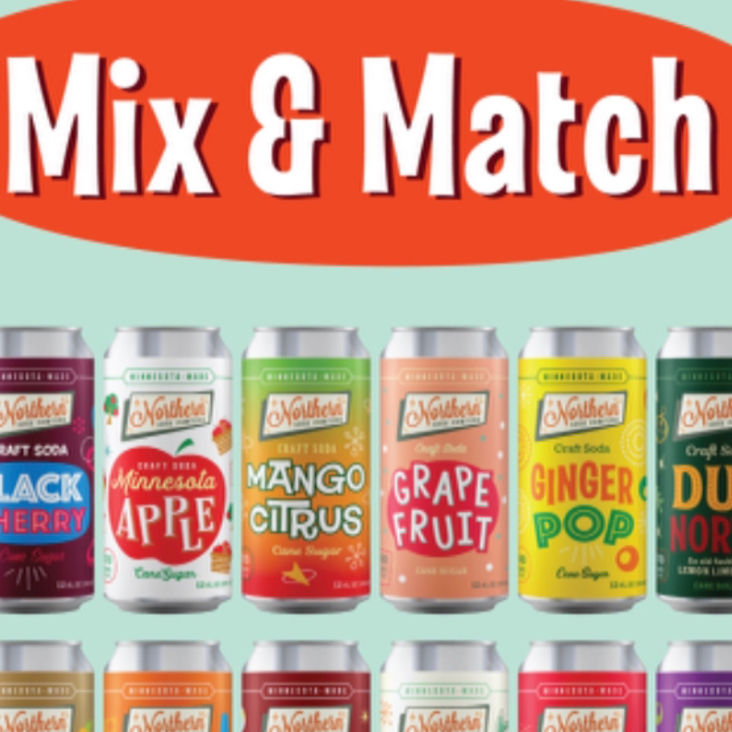 Mix and Match Case of Soda | Northern Soda Company